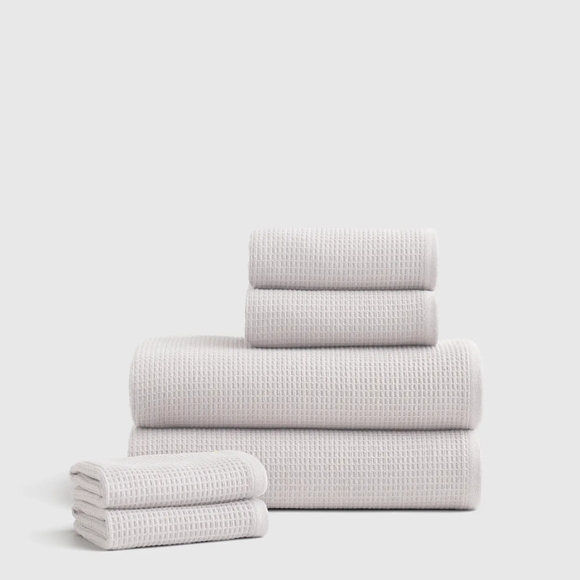Quince | Bath | Turkish Waffle Terry Bath Towel Bundle In Silver | Poshmark